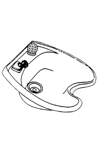 Cultured Marble Shampoo Bowl – SalonWarehouse.com